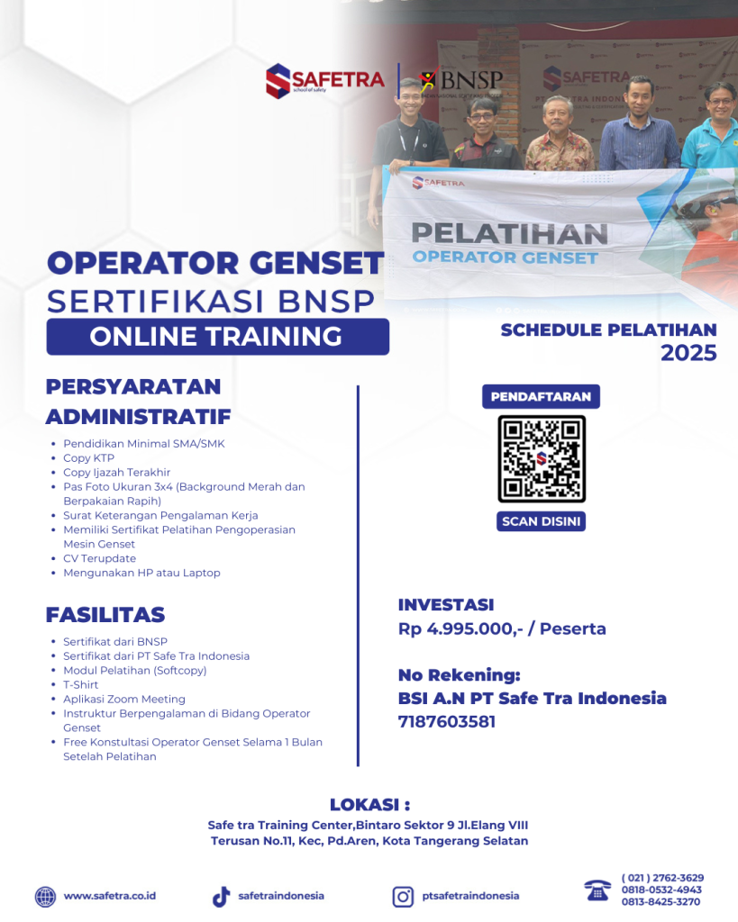 Tips Menjadi Operator Mesin Genset yang Handal